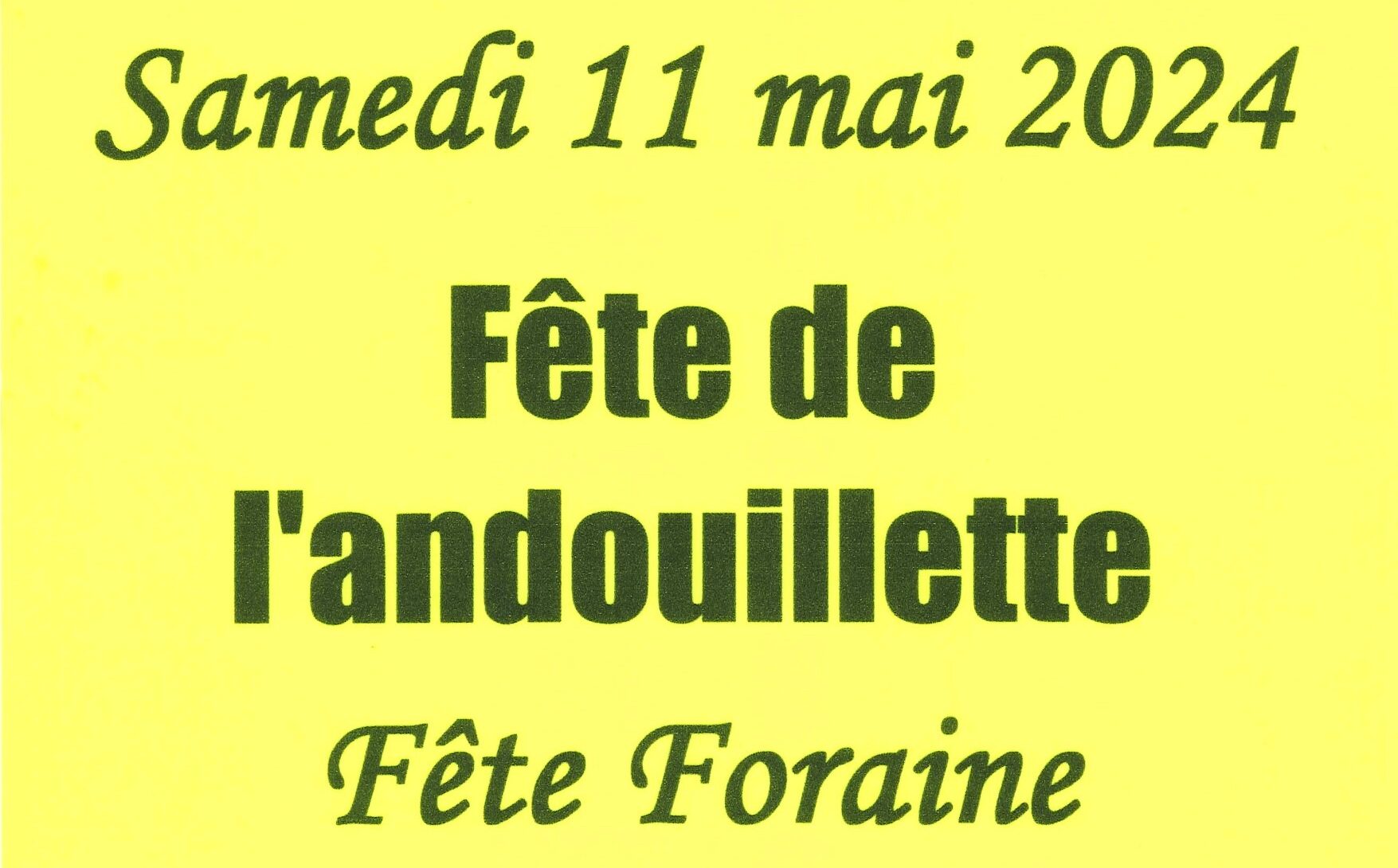 FÊTE DE L'ANDOUILLETTE - Commune de Marzy